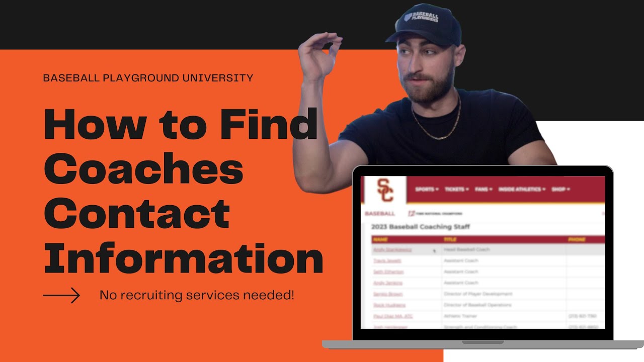 How To Find Any Coaches Contact Information (Baseball) - No Recruiting ...