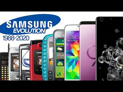 Samsung phones evolution 1988 - 2020
