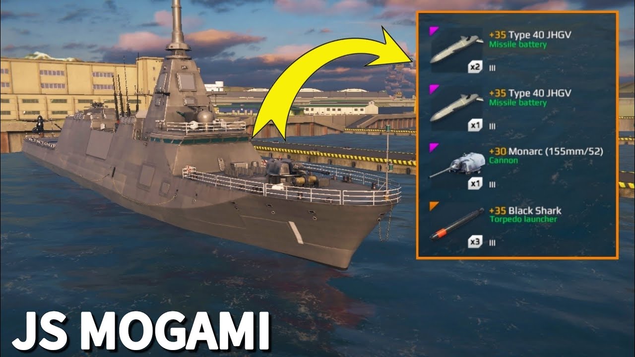 JS Mogami With 3x Missiles And 3x Torpedos | Modern Warships - YouTube