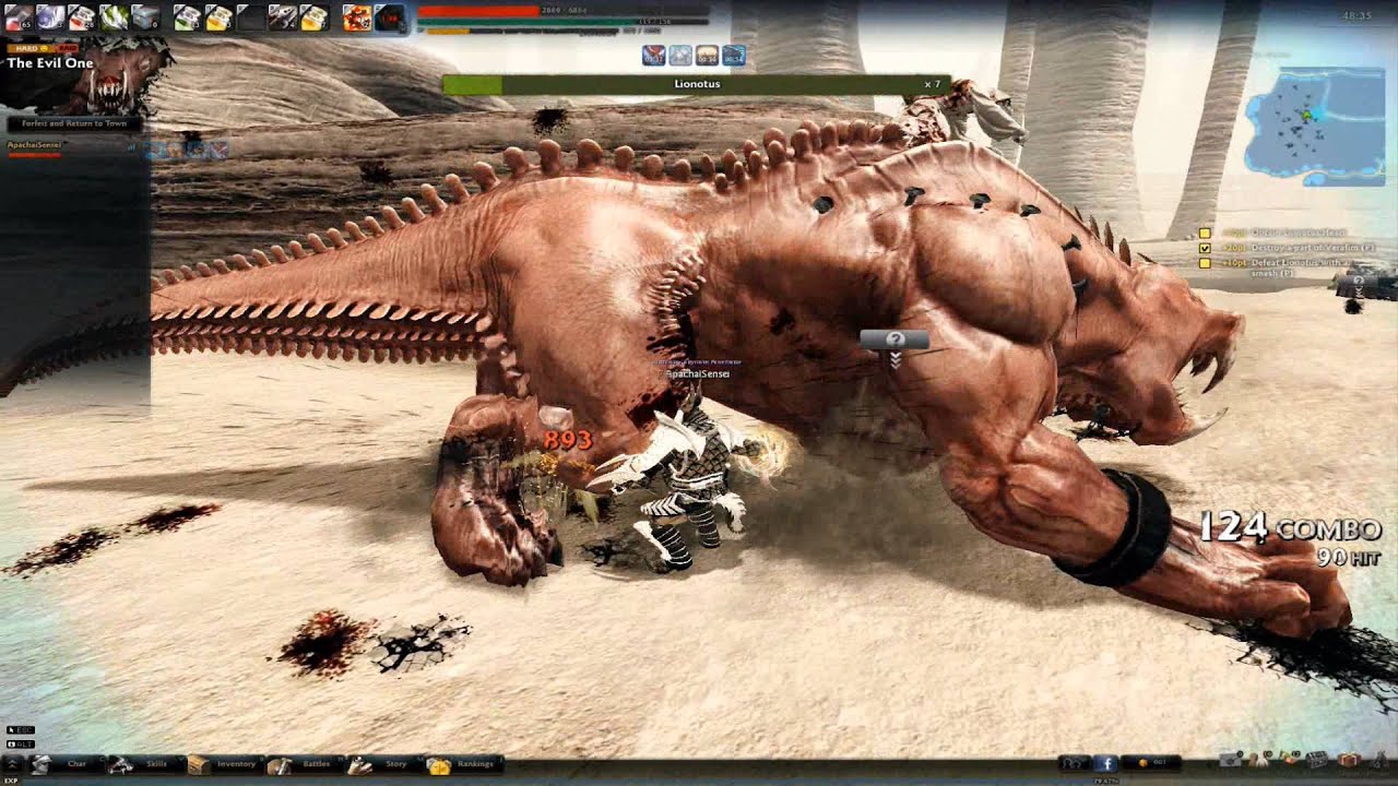 Vindictus EU Lionotus Cestus Karok Solo (No Transformation used) - YouTube