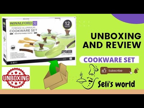 UNBOXING NEW COOKWARE SET|UNBOXING AND REVIEW|ROYAL FORD COOKWARE SET ...