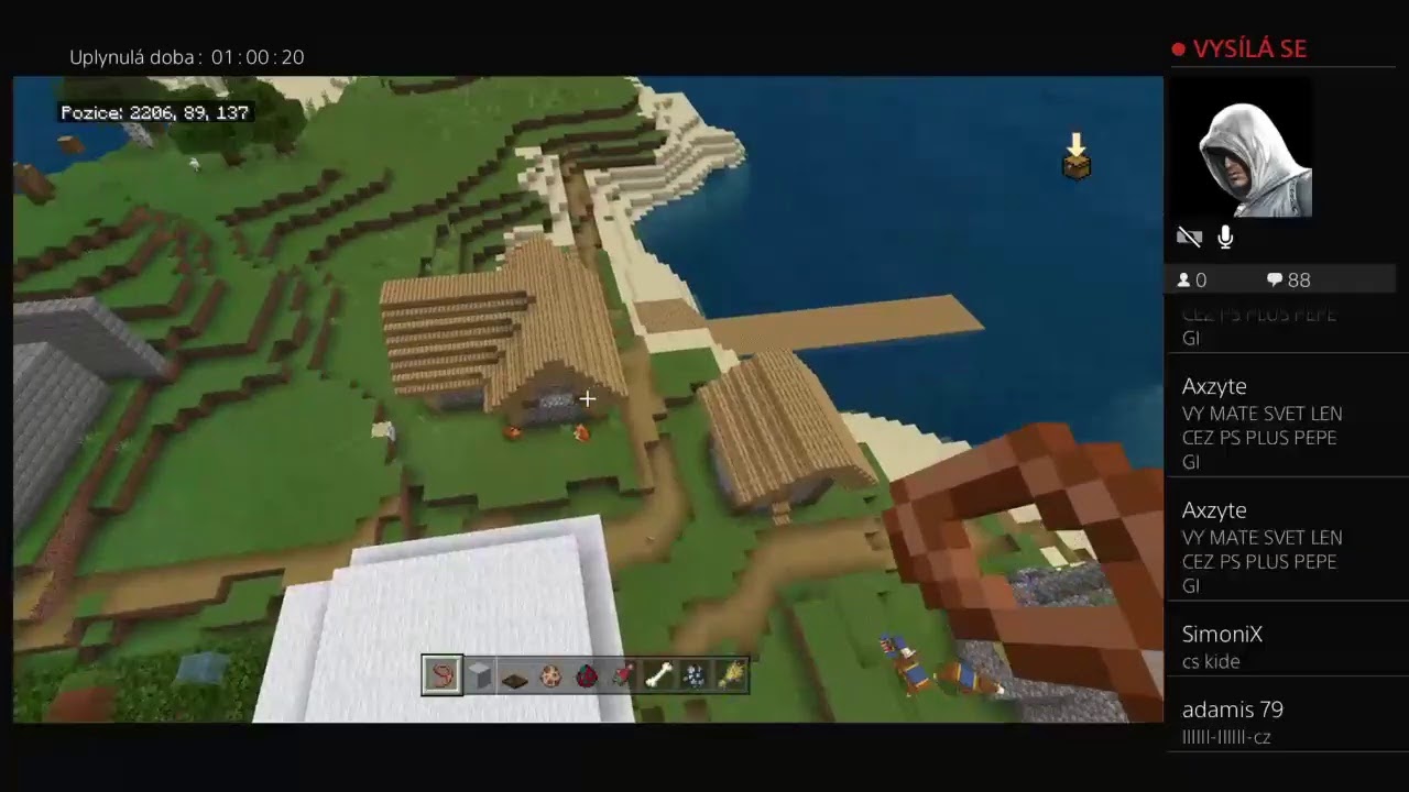 Hraju minecraft muj majnr cz/sk - YouTube