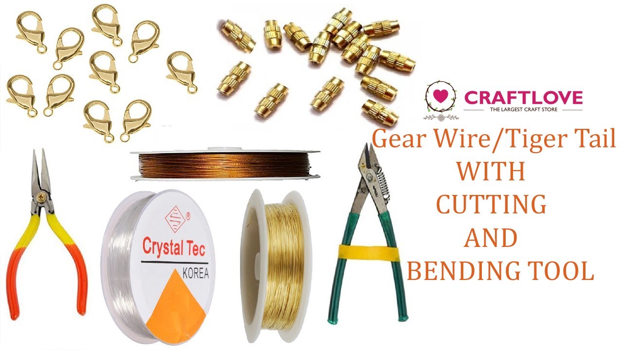Gear Wire/Tiger Tail, Copper Wire, Elastic Wire Clear, End Clasps with ...