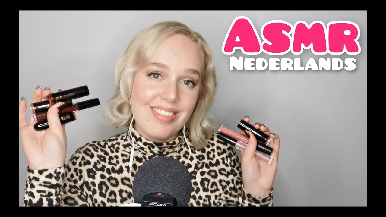 ASMR Nederlands | Geluidjes maken met lippenstift, lipgloss, liquid ...