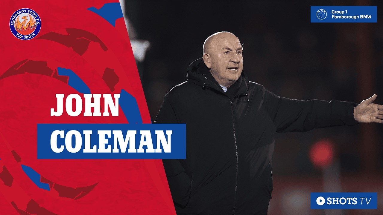 JOHN COLEMAN PRE MATCH: Vs Boreham Wood (H) - YouTube