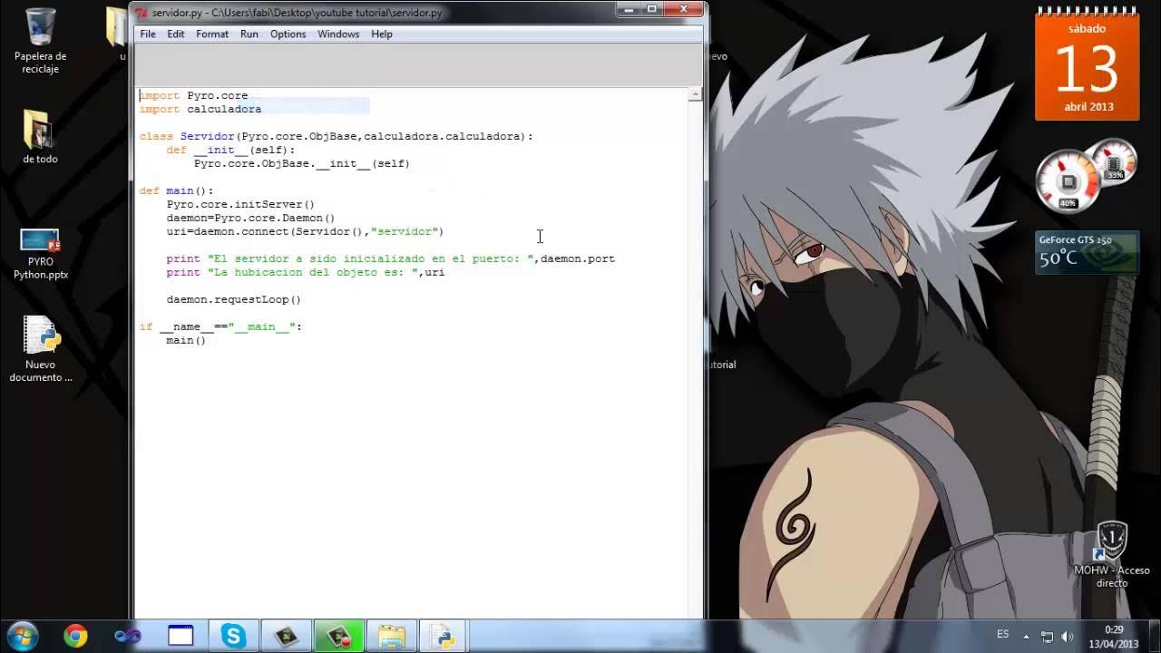 PYTHON PYRO-metodos remotos - YouTube