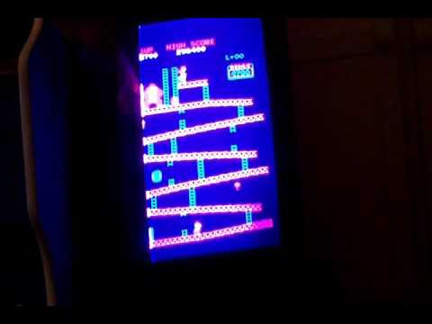 Donkey Kong Arcade Monitor problem repair vertical foldover - YouTube