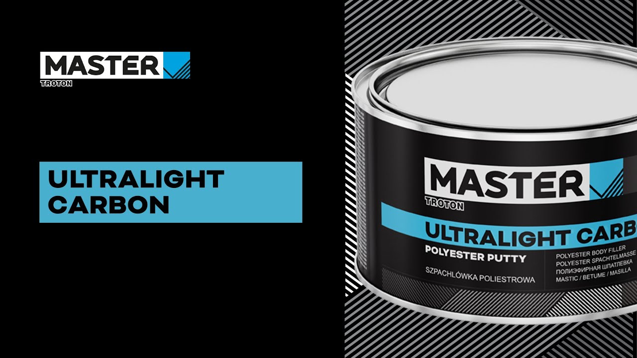 ULTRALIGHT CARBON polyester putty Master - YouTube