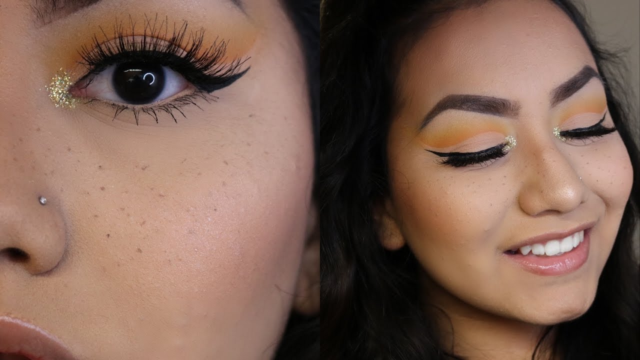 Bright Cut Crease/Faux Freckles | Baby Liv - YouTube