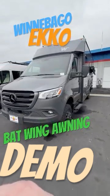 2025 Winnebago Ekko 23B Bat Wing Awning #rvlife #rvlifestyle #rvliving ...