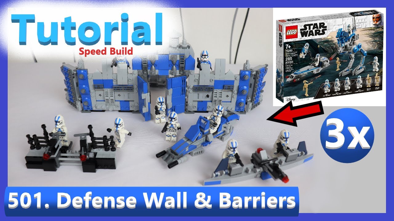 Lego Star Wars Base Defense Wall! [Tutorial] Alternative/Multiple Build ...