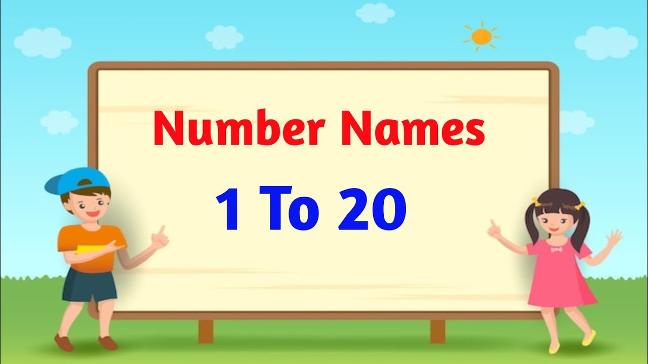 Number names 1 to 20 in english/English numbers 1-20 pronunciation/1 to ...