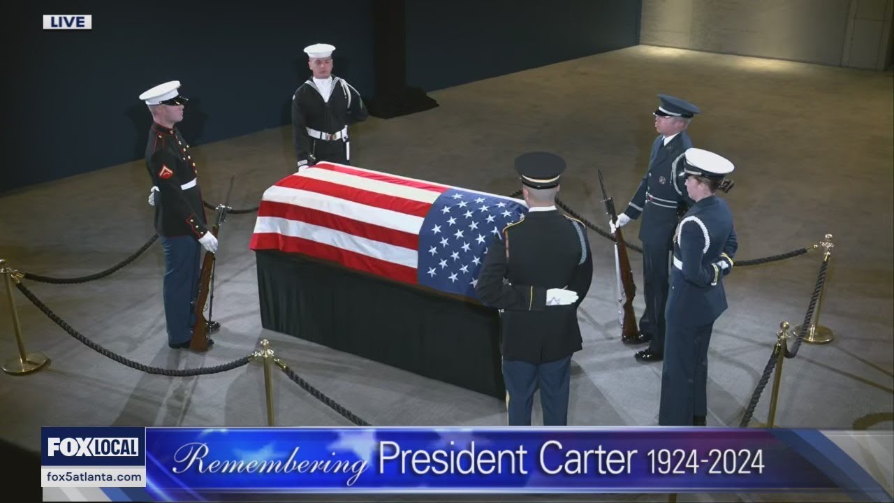 LIVE: President Jimmy Carter lies in repose for last night in Georgia ...