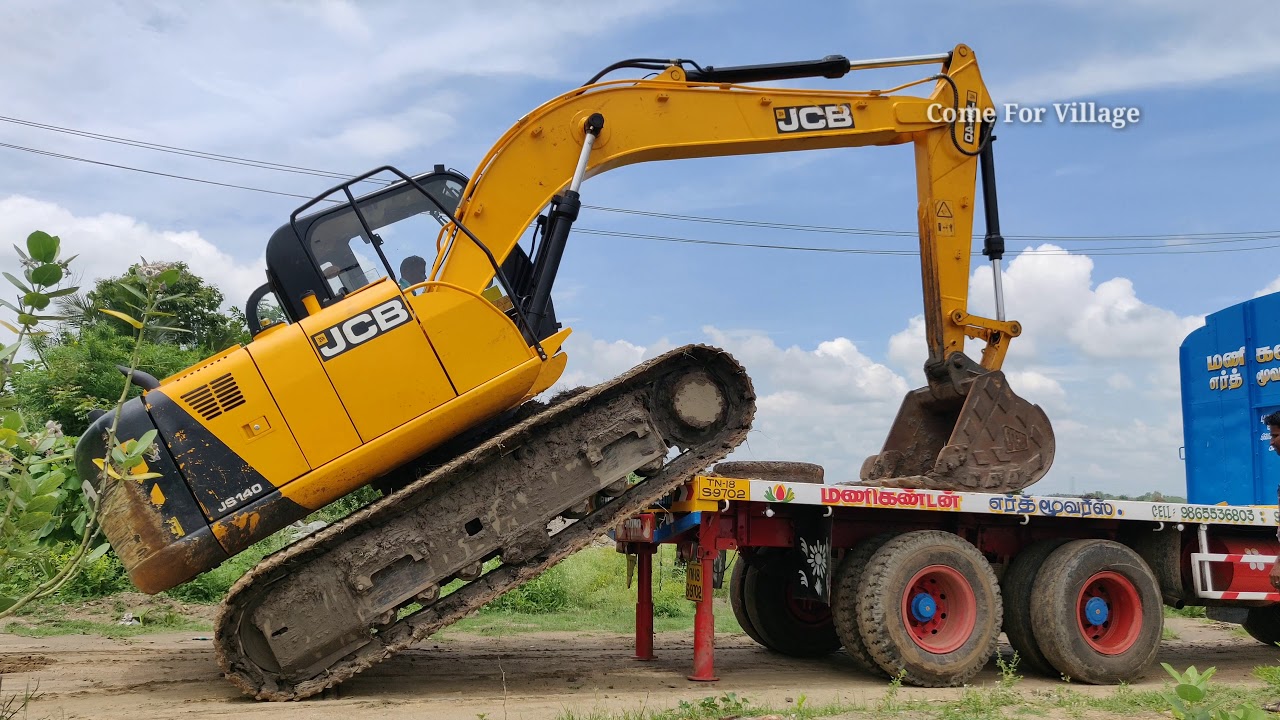 Wow Amazing Video ! Jcb Excavator Uploading in Truck By Experience ...