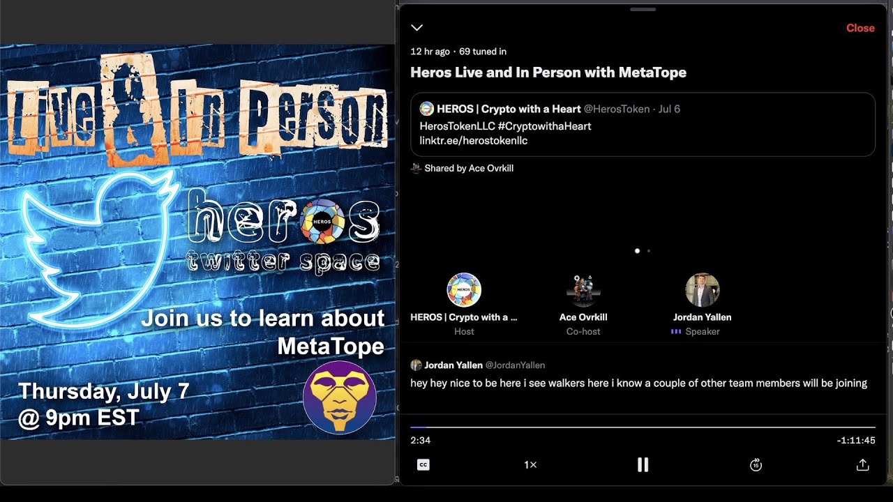 HEROS Live & In Person with MetaTope - YouTube