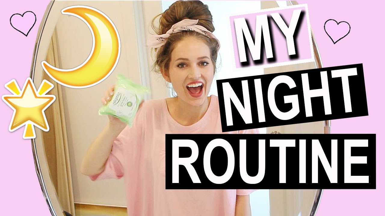 MY NIGHT ROUTINE! & SKINCARE ROUTINE♡ - YouTube