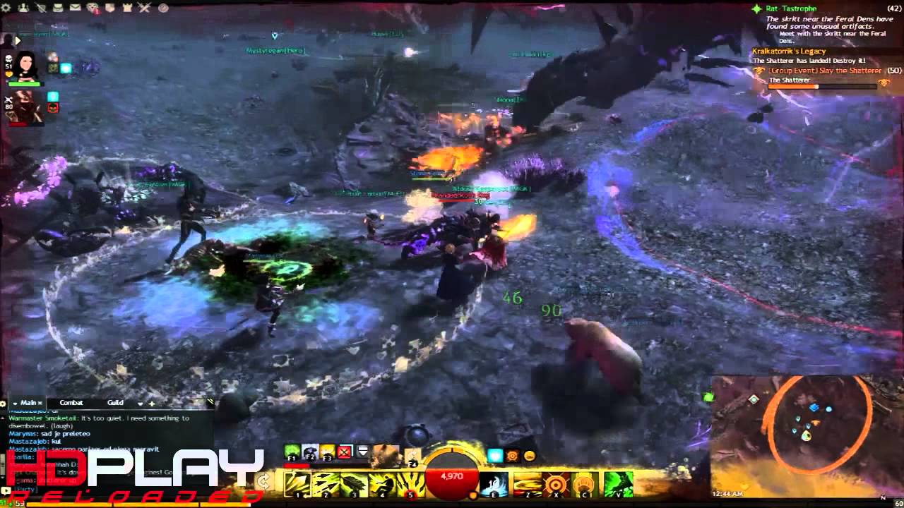 Guild Wars 2 - The Shatterer Dragon Event (Ranger Gameplay) - YouTube