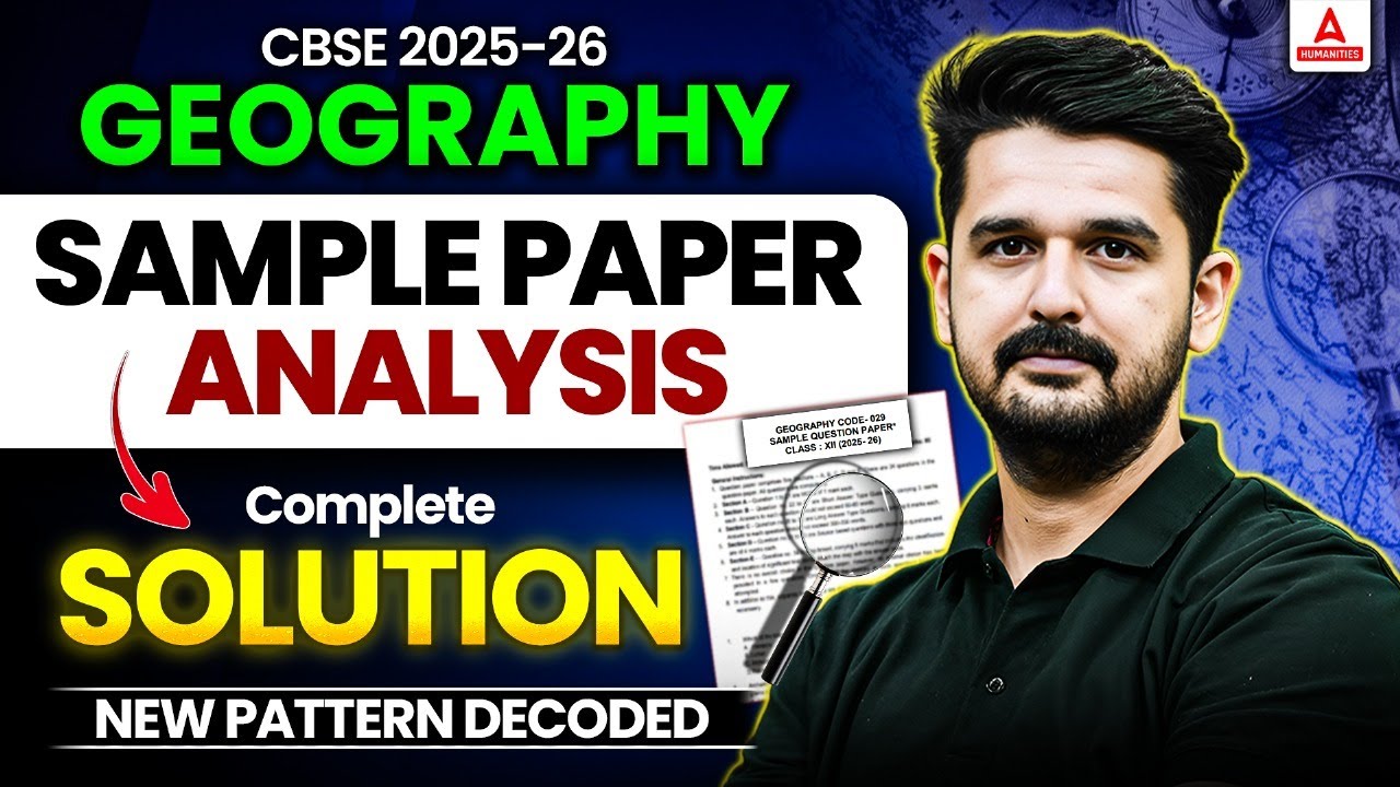 CBSE Geography Sample Paper 2025-26 OUT! 🔥 | CBSE New Pattern Full ...