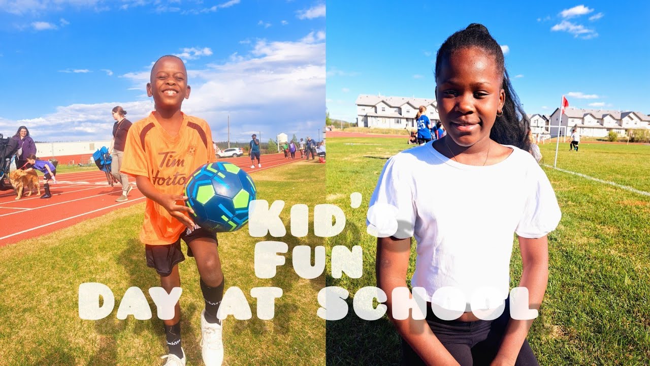 Come with us on our Kids Fun day at school - YouTube
