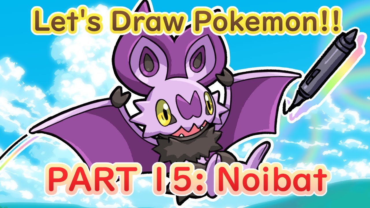Drawing Pokémon! - Noibat Speedpaint - YouTube