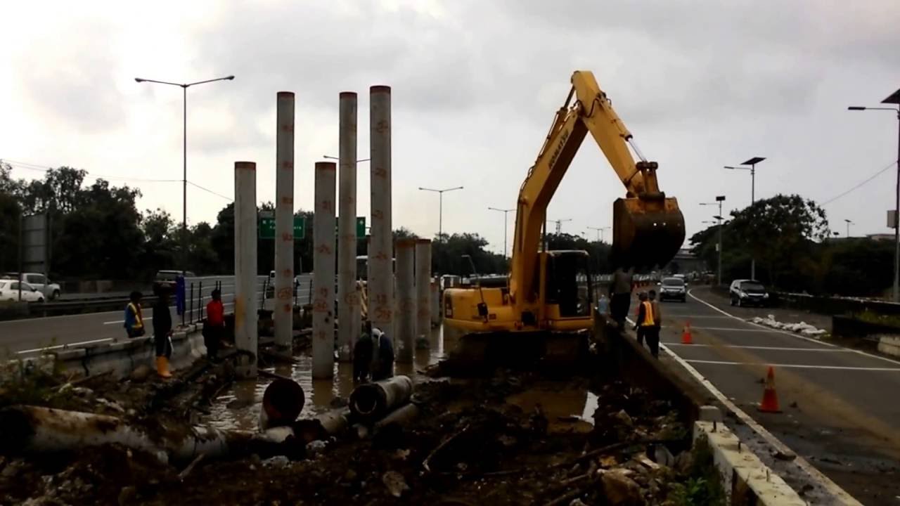 Cutting Spun Pile - YouTube