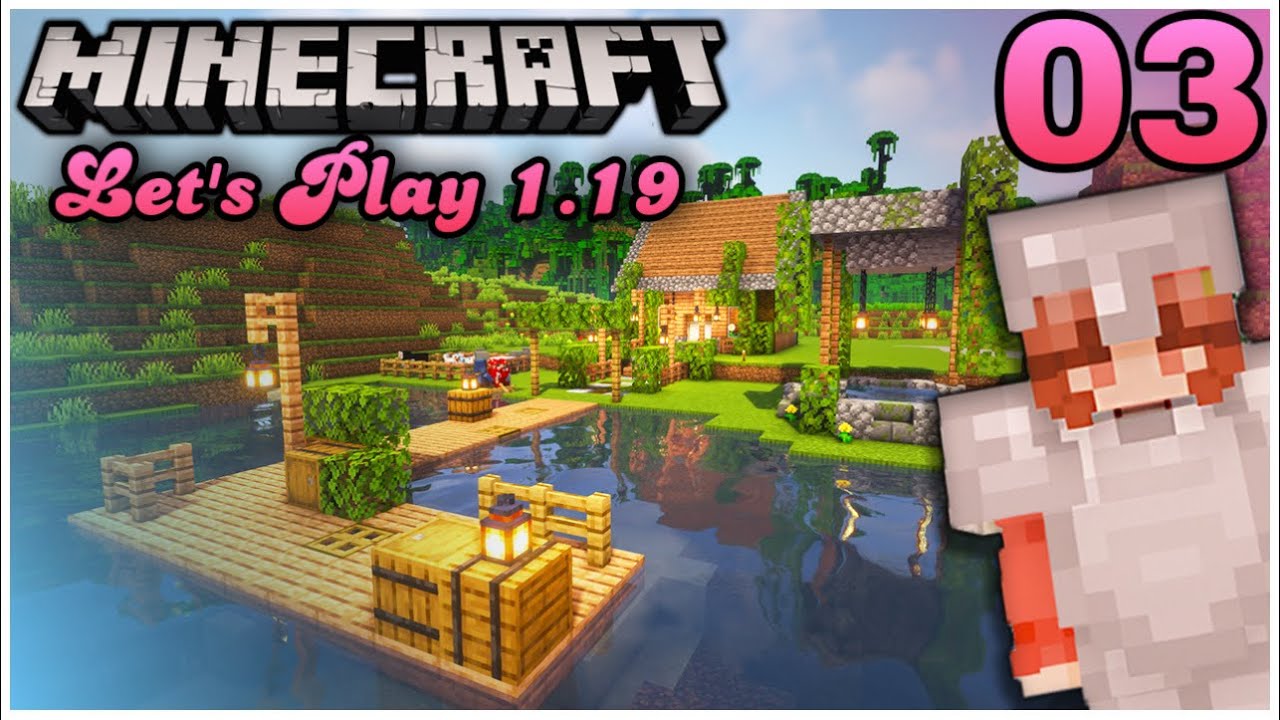 Cute Dock and Wishing Well!🌷| Minecraft Survival Let's Play 1.19 | Ep ...