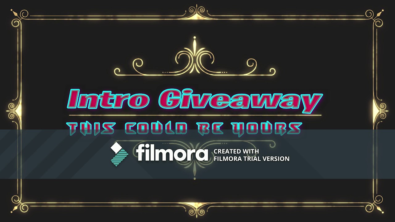 Custom Intro Giveaway - YouTube