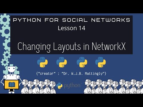 Python for Social Networks (14: Changing Layouts in Networkx)