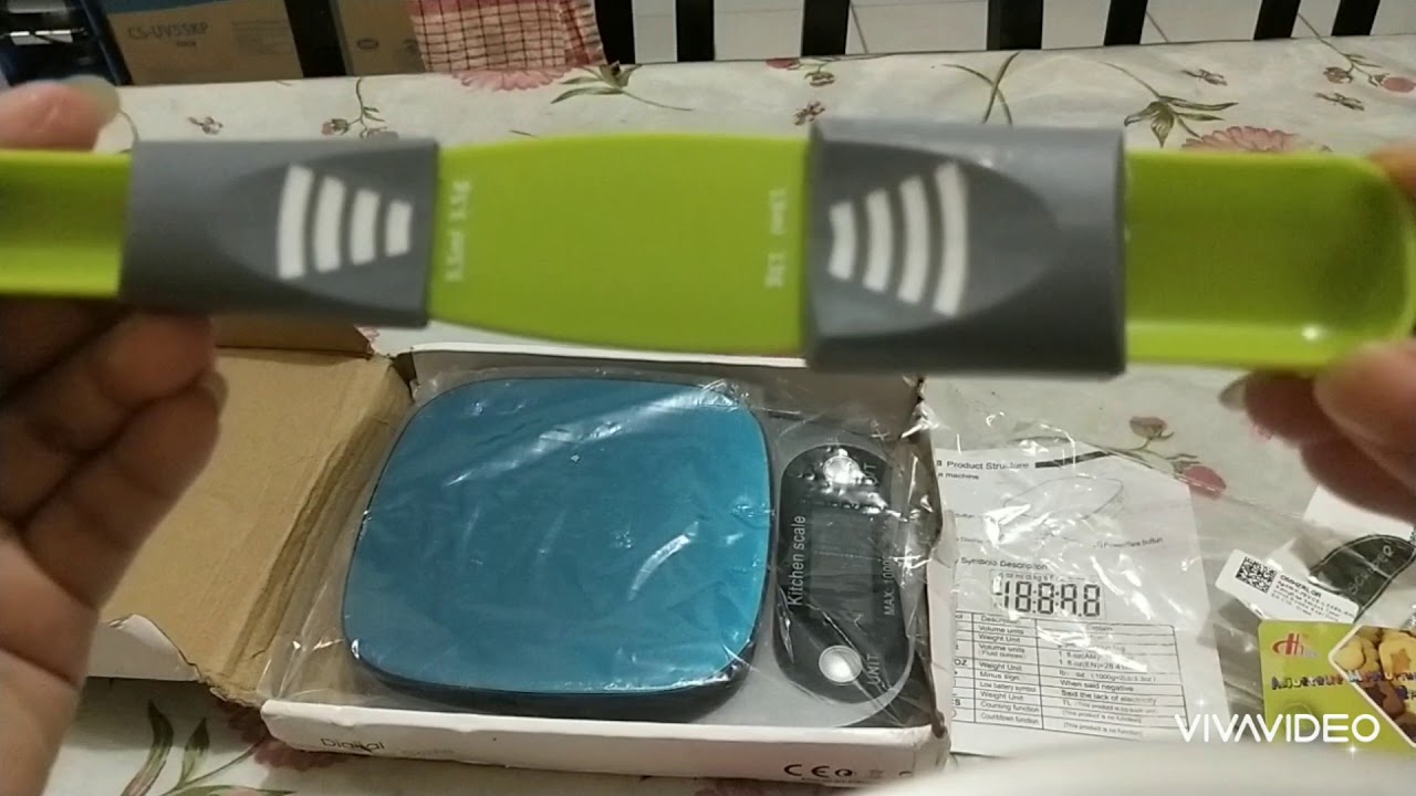 Unboxing..!!!!! Neraca Dapur dan Sendok Takar termurah dan berkualitas ...