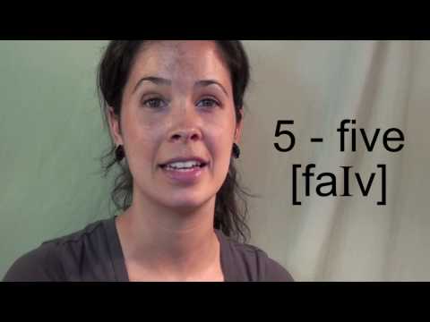How to Pronounce the Numbers 1 - 10:  American English