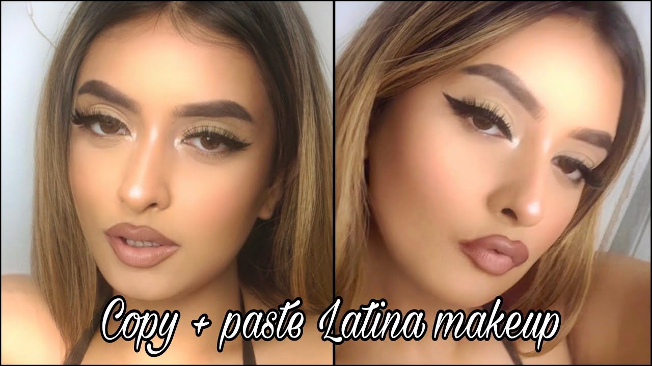 Latina Makeup Tutorial On My Indian Face - YouTube