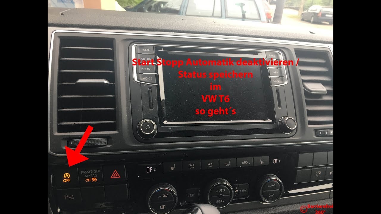 Start Stopp Automatik deaktivieren Status speichern im VW T6 SSAM ...