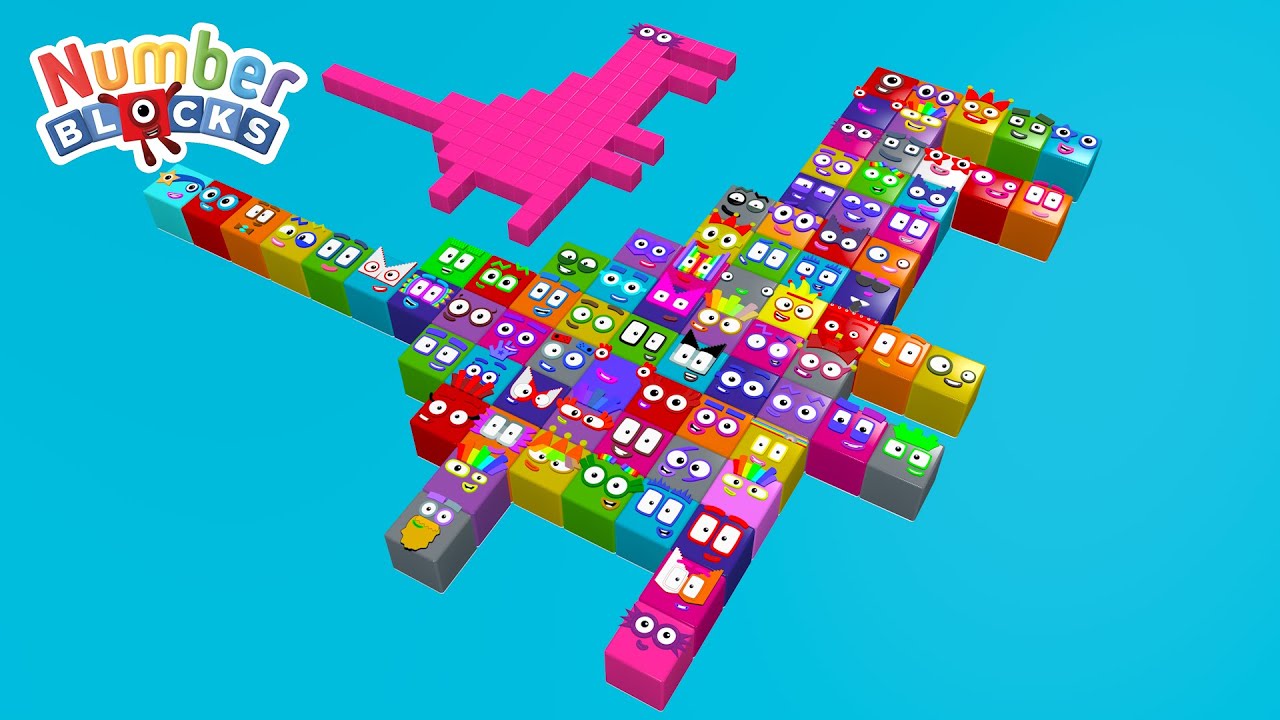 New Numberblocks Cube Song 1 - 80 Dino - Learn to Count Big Numbers ...