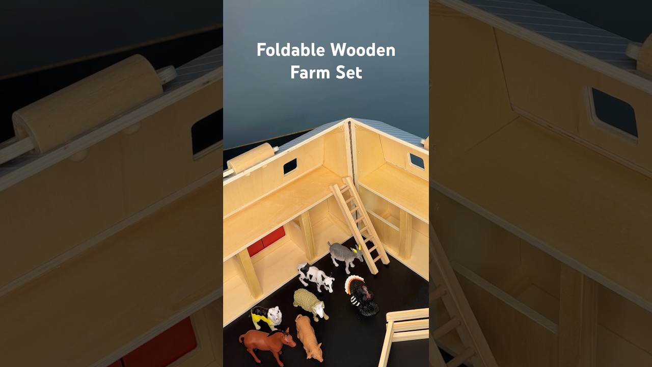 Sowing the seeds of curiosity with the Foldable Wooden Farm Set - YouTube