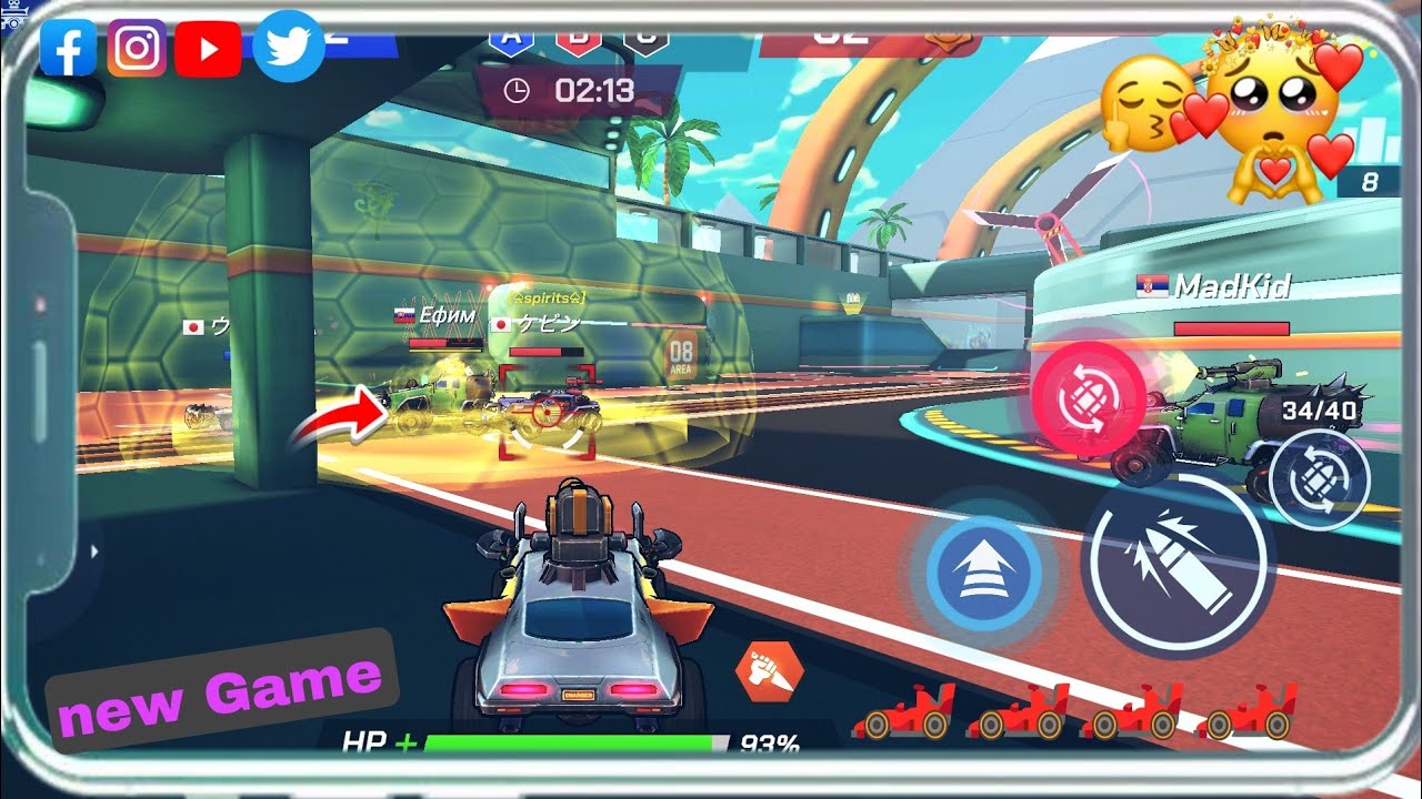 Battle Cars CLASH in PvP Action! game play video #search - YouTube