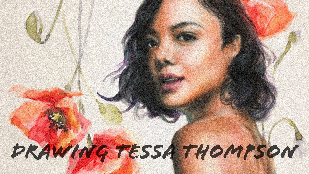 [Drawing] Tessa Thompson | Portrait Drawing | West World Art | 인물 드로잉 ...