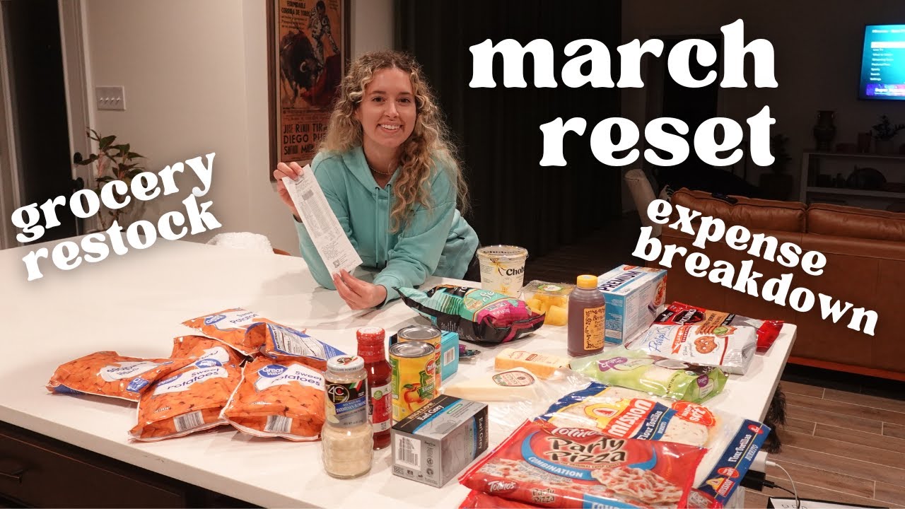 Monthly reset vlog - Shopping, groceries, and full expense breakdown ...