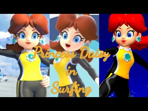 Mario & Sonic Tokyo 2020 - Princess Daisy in 🌊 Surfing 🏄‍♀️ - YouTube