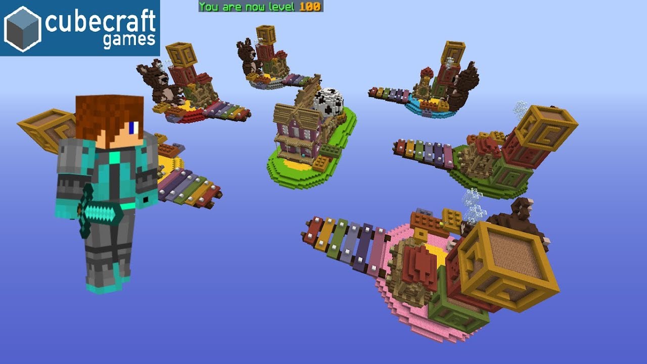 Level 100 on CubeCraft Bedrock - YouTube