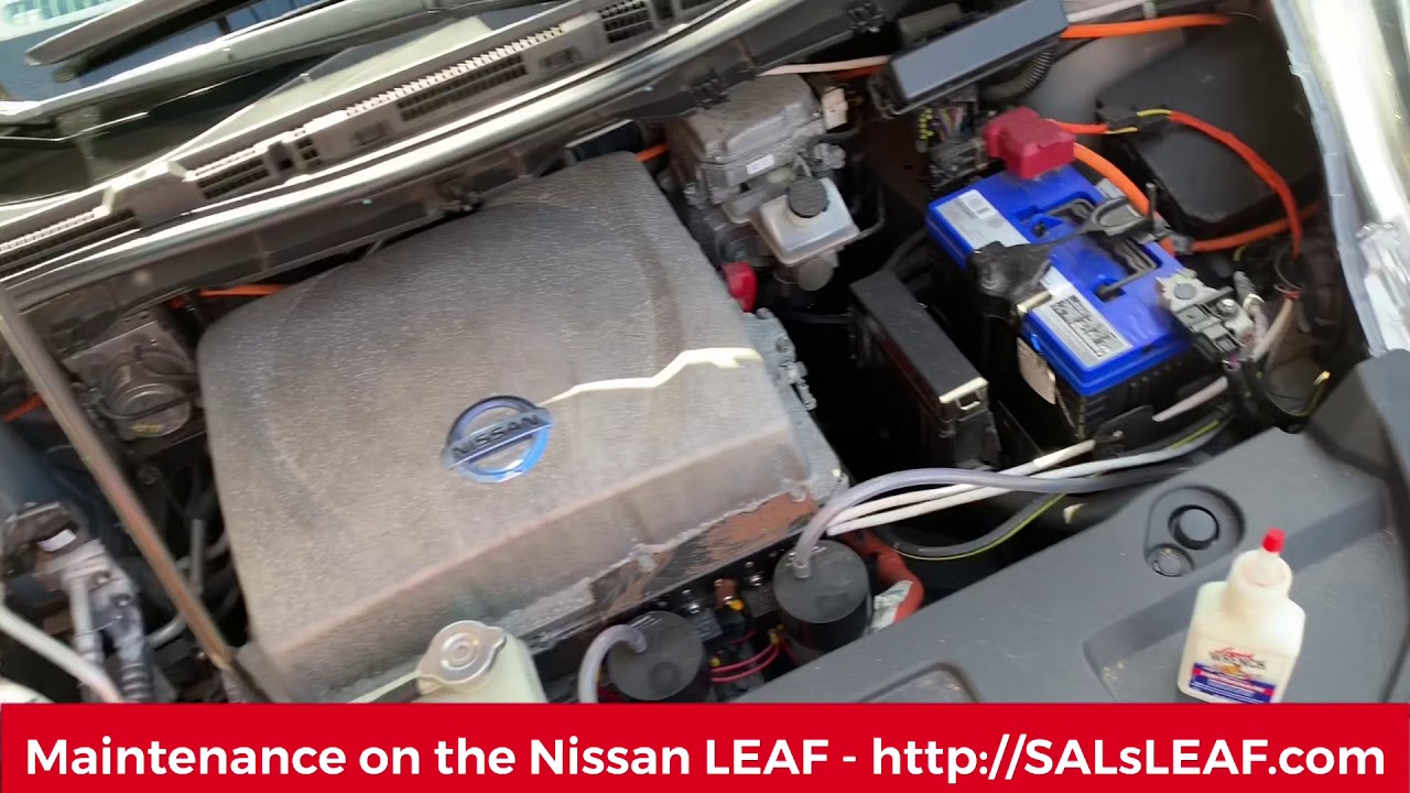 Maintenance on the Electric Car / Nissan LEAF - YouTube