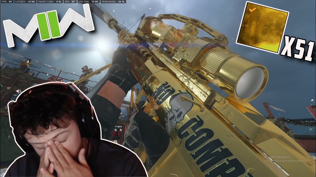 I exchanged my SANITY for 51 GOLD WEAPONS in MW2 - YouTube