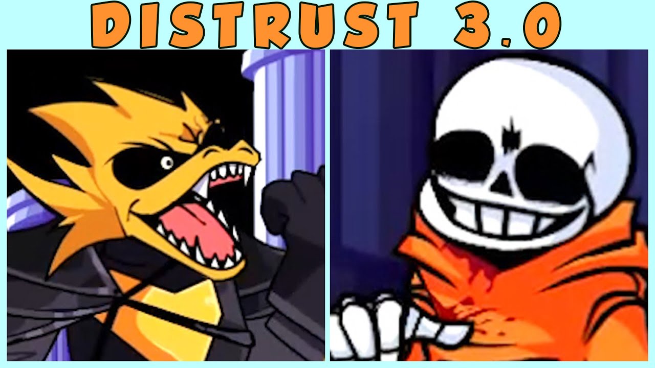 Friday Night Funkin' Vs Distrust 3.0 Cutscenes | Sans & Papyrus (FNF ...