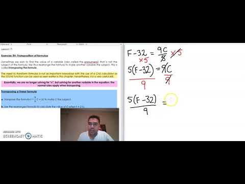 Lesson 7 - 3H - Transposing Formulas - YouTube