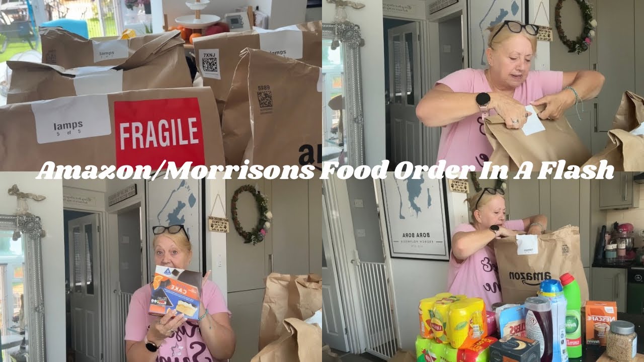 Amazon/Morrisons In A Flash Grocery Haul - same day delivery - YouTube