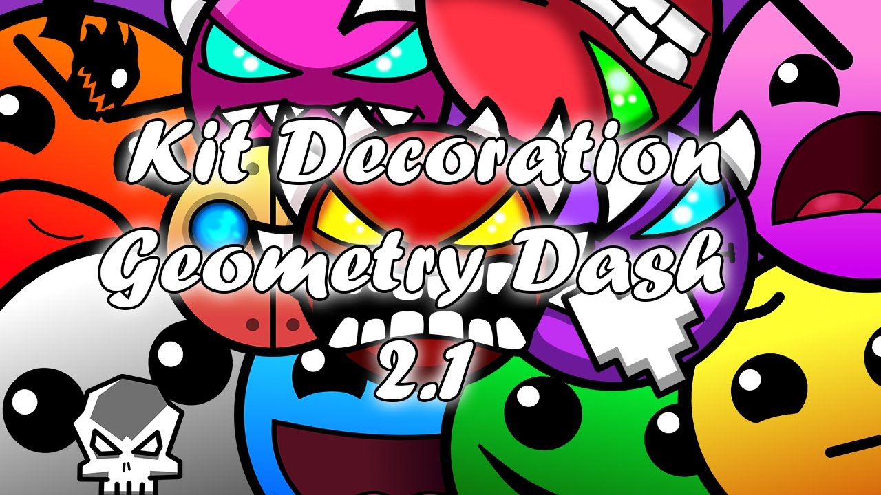 Pack Decoration Geometry Dash 2.1/Pack de decoraciones de Geometry Dash ...