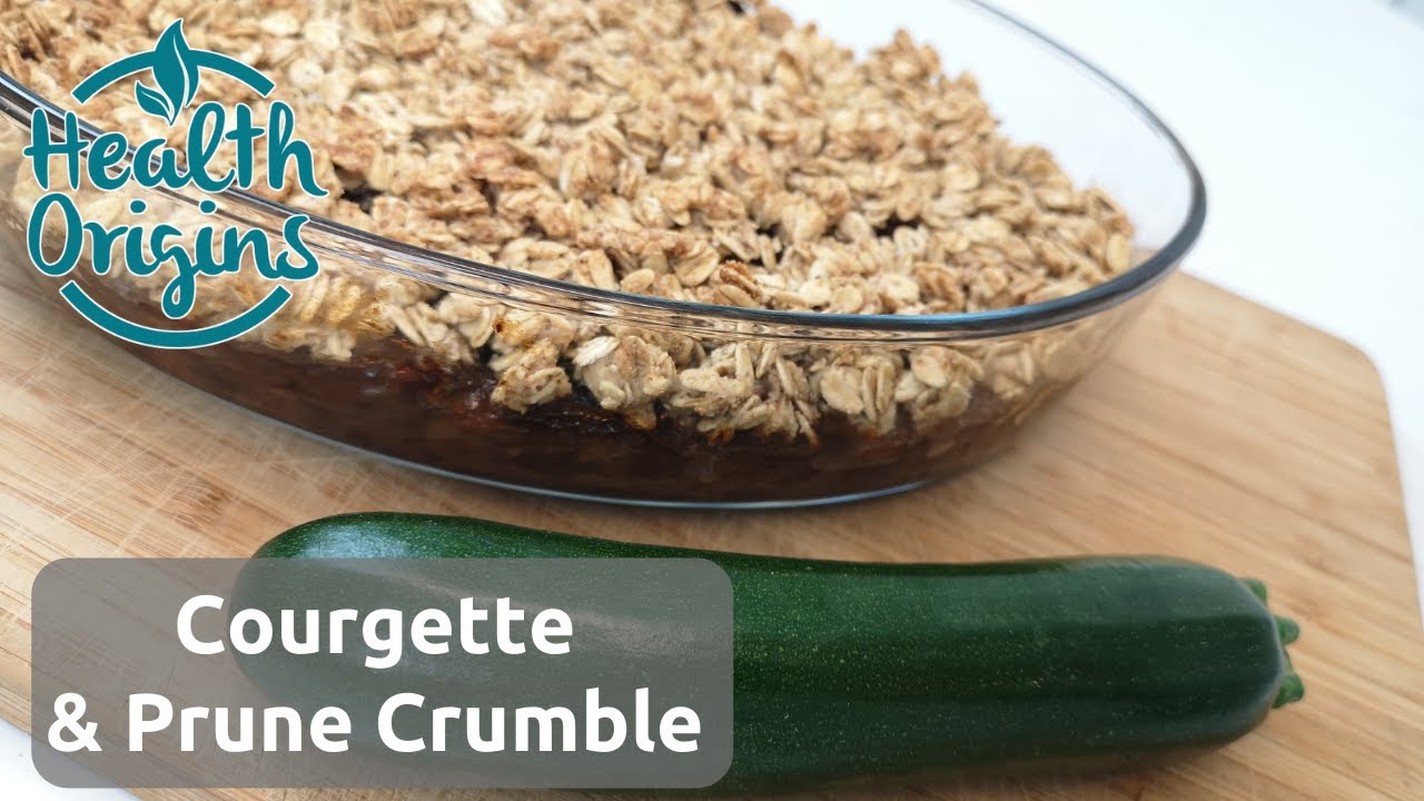 Courgette & Prune Crumble - no added oil or sugar! - YouTube