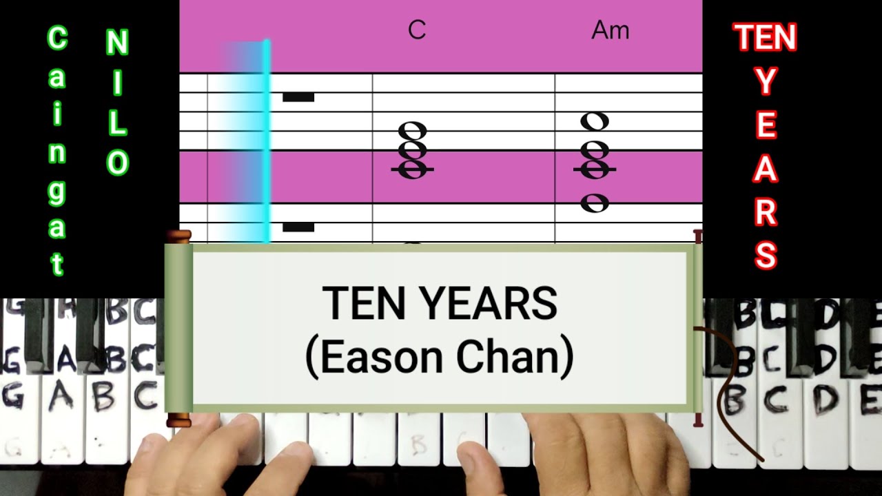 Ten Years (Eason Chan) cover song, pop chords III - YouTube