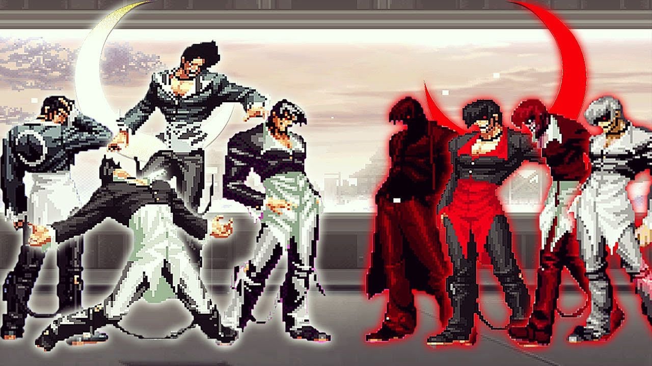 [KOF MUGEN] White Flame Iori Yagami Team Vs Blood Flame Iori Yagami ...