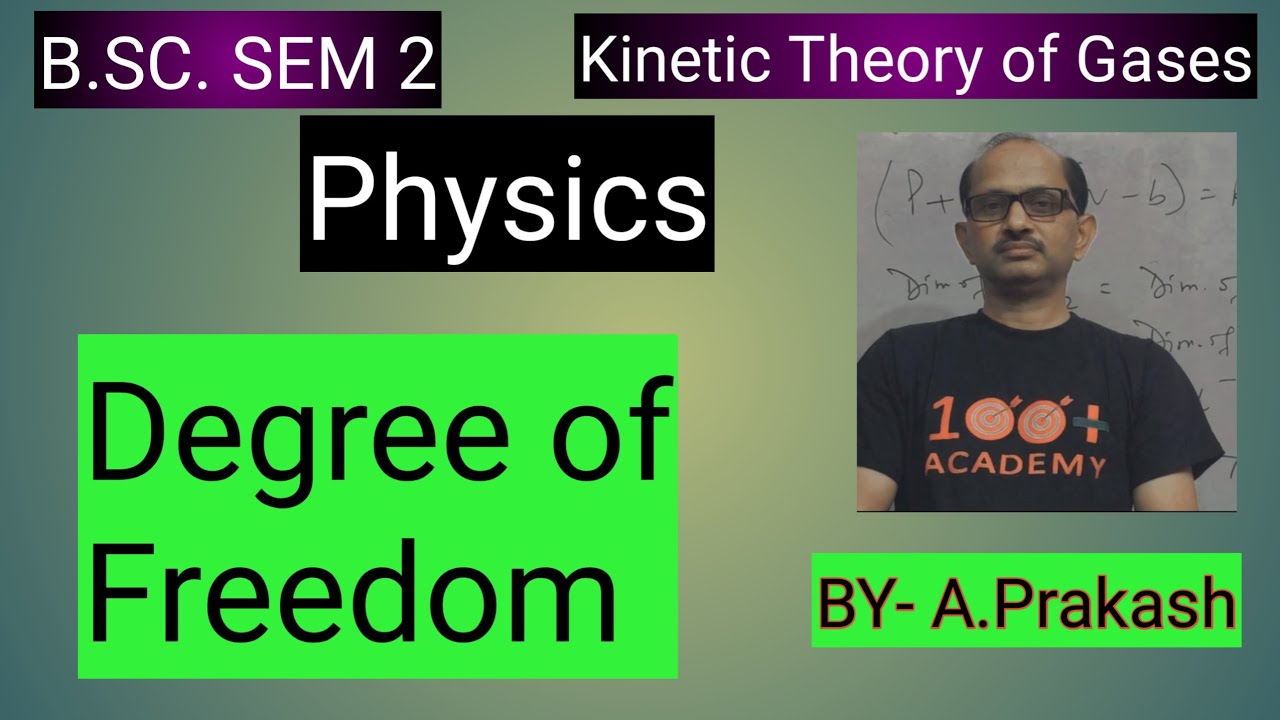 B.SC.SEM-2;Kinetic Theory of gases.”Degree of Freedom ”.BY—A.Prakash ...