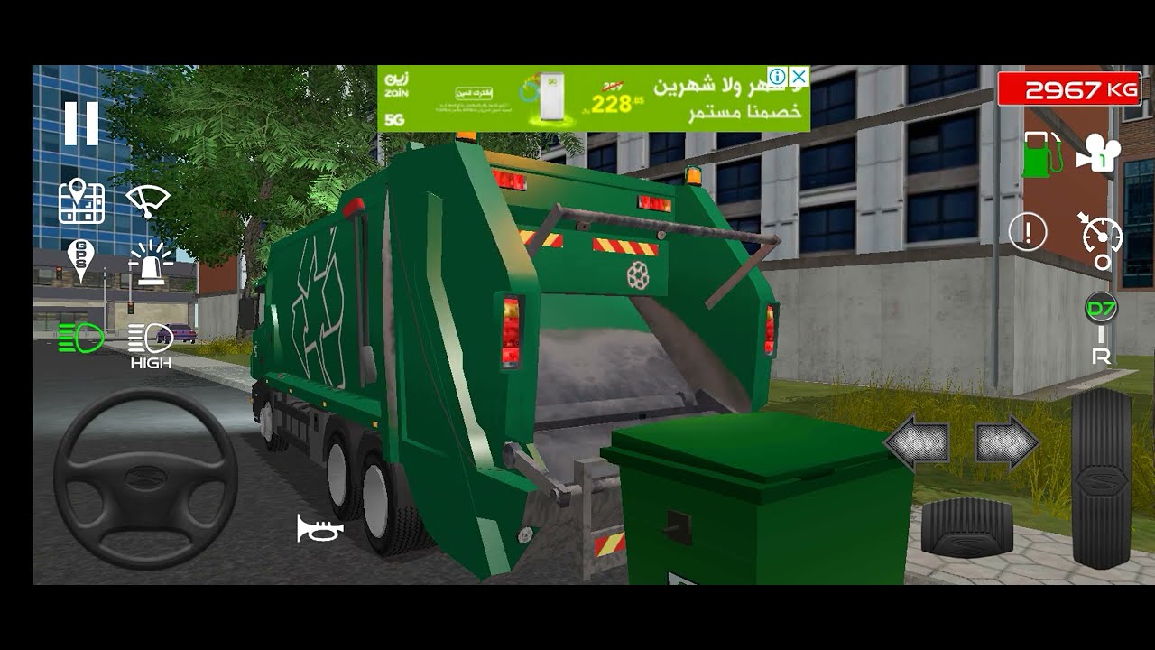 Trash Truck simulator #4 - Android IOS. Gameplay walkthrough - YouTube